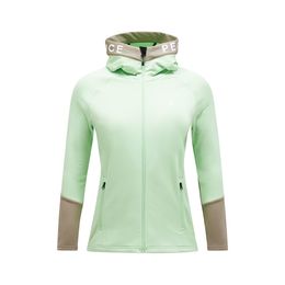 Peak Performance Fleecejacke W Rider Zip Hood Damen Gr&ouml;&szlig;e S gr&uuml;n