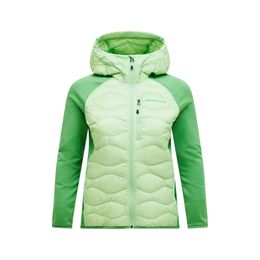 Peak Performance Funktionsjacke W Helium Down Hybrid Hood Damen Gr&ouml;&szlig;e XS gr&uuml;n