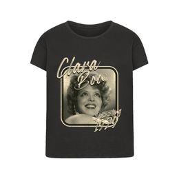 F4NT4STIC T-Shirt 'Clara Bow Dazzling 1929' Damen Gr&ouml;&szlig;e L zitronengelb / schwarz