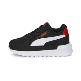 Puma Sneaker 'Graviton' Jungen Gr&ouml;&szlig;e 25 rubinrot / schwarz / wei&szlig;