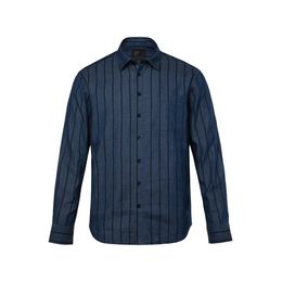 JP1880 Hemd Herren Gr&ouml;&szlig;e 4XL blau / schwarz