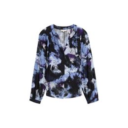Tom Tailor Bluse Damen Gr&ouml;&szlig;e L nachtblau / himmelblau / aubergine / schwarz