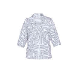JOOP! Schlafshirt ' Modern Deco ' Damen Gr&ouml;&szlig;e S grau / wollwei&szlig;