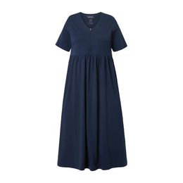 Ulla Popken Kleid Damen Gr&ouml;&szlig;e 58/60 marine Winterkleid