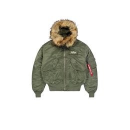 Alpha Industries Winterjacke '45/P Hooded' Herren Gr&ouml;&szlig;e L gr&uuml;n