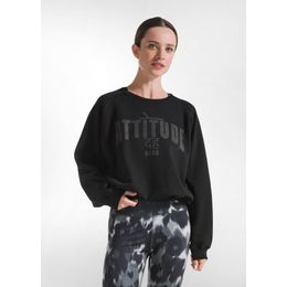 Deha Sweatshirt Damen Gr&ouml;&szlig;e M anthrazit / schwarz