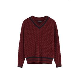 Polo Club Pullover Herren Gr&ouml;&szlig;e M bordeaux / schwarz