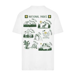 F4NT4STIC T-Shirt 'US National Parks Montage' Herren Gr&ouml;&szlig;e S mischfarben / wei&szlig;