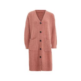 Tanuna Strickjacke Damen Gr&ouml;&szlig;e M pastellrot