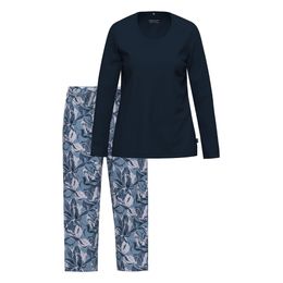 Ammann Pyjama 'Night & Home' Damen Gr&ouml;&szlig;e M blau Winterkleid