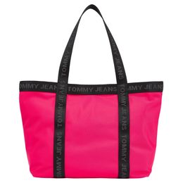 Tommy Jeans Shopper 'Essentials' Damen Gr&ouml;&szlig;e One Size neonpink / schwarz