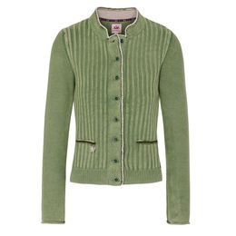Spieth & Wensky Spieth & Wensky Strickjacke 'Alexa' Damen Gr&ouml;&szlig;e XL gr&uuml;n / dunkelgr&uuml;n / wei&szlig;