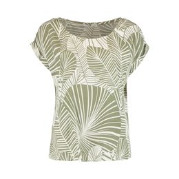 Haily's Hailys T-Shirt 'Ce44lina' Damen Gr&ouml;&szlig;e M khaki / wei&szlig;