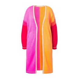 Angel of Style Strickjacke Damen Gr&ouml;&szlig;e XXXL/4XL neonorange / pink / rot