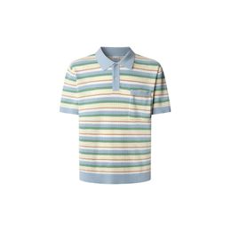 Pepe Jeans Poloshirt 'Preston' Herren Gr&ouml;&szlig;e S hellbeige / hellblau / gr&uuml;n / wei&szlig;