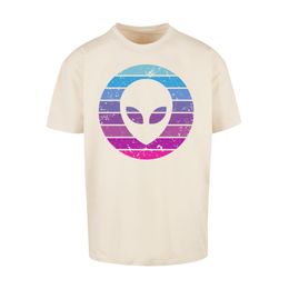 F4NT4STIC T-Shirt 'Alien Kopf' Herren Gr&ouml;&szlig;e L sand / mischfarben