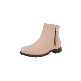 Ital-Design Stiefelette Damen Gr&ouml;&szlig;e 36 beige Winterschuhe