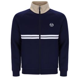 Sergio Tacchini Trainingsjacke 'Dallas' Herren Gr&ouml;&szlig;e S beige / nachtblau / wei&szlig;