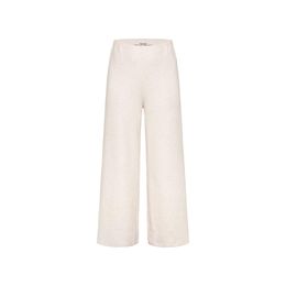 Senses.the Label Wide Leg Pants aus Jersey-Rippstrick Damen Gr&ouml;&szlig;e 46 wollwei&szlig;