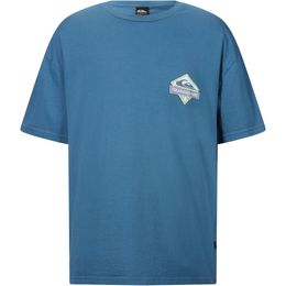 Quiksilver T-Shirt 'Crystal Jet' Herren Gr&ouml;&szlig;e M hellblau / petrol / lila / schwarz