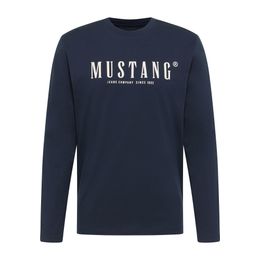 Mustang Shirt 'Asheville' Herren Gr&ouml;&szlig;e M navy / wei&szlig;