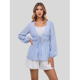 Lapaplus Bluse Damen Gr&ouml;&szlig;e S himmelblau