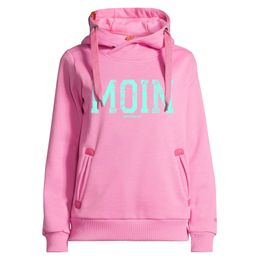 Salzhaut Sweatshirt 'S&Uuml;NN - MOIN' Damen Gr&ouml;&szlig;e XL blau / pink