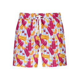 Mey Badeshort 'Popsicle Paradise' Herren Gr&ouml;&szlig;e L hellblau / orange / dunkelpink / wei&szlig;
