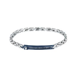 Maserati Armband Herren Gr&ouml;&szlig;e One Size blau / silber / transparent