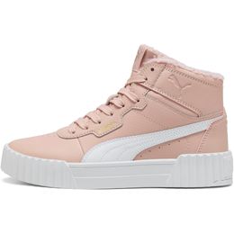 Puma Sneaker 'Carina 3.0 Mid WTR Jr' M&auml;dchen Gr&ouml;&szlig;e 38.5 rosa / offwhite