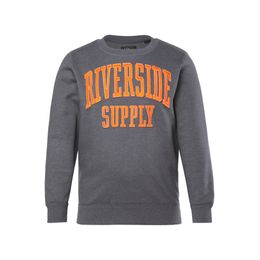 JP1880 Sweatshirt Herren Gr&ouml;&szlig;e 6XL dunkelgrau / orange