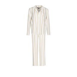 Loungeable Pyjama Damen Gr&ouml;&szlig;e S beige / wei&szlig; Winterkleid