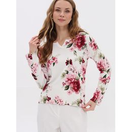 Passioni Bluse Damen Gr&ouml;&szlig;e L perlwei&szlig;