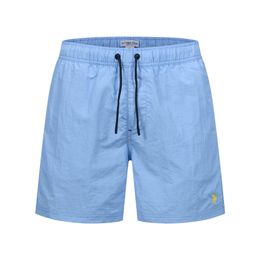 U.S. Polo Assn. Badeshorts Herren Gr&ouml;&szlig;e XL hellblau / gelb