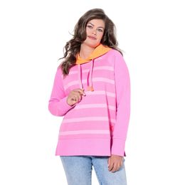 Lauras&oslash;n Sweatshirt Damen Gr&ouml;&szlig;e XXXL orange / fuchsia / altrosa