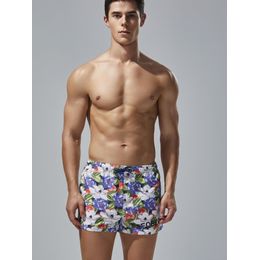 Seobean Badeshorts 'Flower' Herren Gr&ouml;&szlig;e XL wei&szlig;