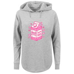 F4NT4STIC Sweatshirt 'Internationaler Frauentag: Girl-Power-Design' Damen Gr&ouml;&szlig;e XL grau / pink / wei&szlig;