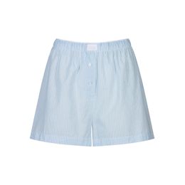 Mey Shorts 'Cotton Stripes' Damen Gr&ouml;&szlig;e M hellblau / naturwei&szlig; Winterkleid