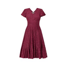 YUMI Kleid Damen Gr&ouml;&szlig;e 40 burgunder Winterkleid