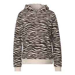 Street One Sweatshirt Damen Gr&ouml;&szlig;e XXL beige / dunkelbraun