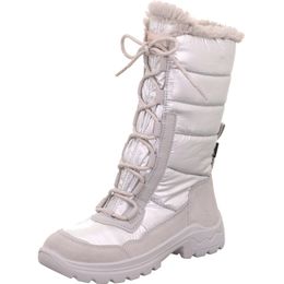 Superfit Snowboots 'AURORA' M&auml;dchen Gr&ouml;&szlig;e 34 hellgrau / wei&szlig;