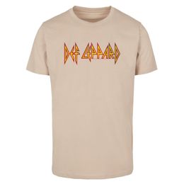 F4NT4STIC T-Shirt 'Def Leppard ' Herren Gr&ouml;&szlig;e 4XL sand / gelb / blutrot