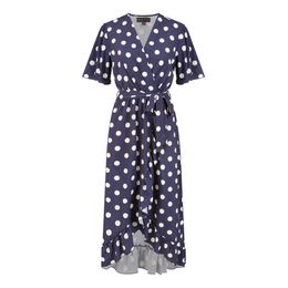 Mela London Kleid Damen Gr&ouml;&szlig;e 36 navy / wei&szlig; Winterkleid