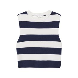 s.Oliver Top M&auml;dchen Gr&ouml;&szlig;e 146 navy / wei&szlig;