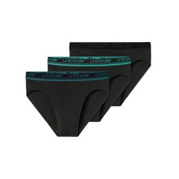 uncover by Schiesser Slip 'Cotton' Herren Gr&ouml;&szlig;e M aqua / petrol / schwarz
