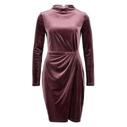 Zero Samtkleid mit Raffungen Damen Gr&ouml;&szlig;e 36 cyclam Winterkleid