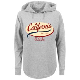 F4NT4STIC Sweatshirt 'California' Damen Gr&ouml;&szlig;e XS pastellgelb / grau / rot