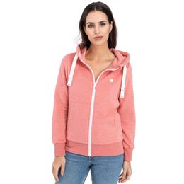 Deproc Sweatjacke 'FinjaCMYK II' Damen Gr&ouml;&szlig;e XXXL rosa