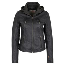 M.O.D. Miracle Of Denim Lederjacke Damen Gr&ouml;&szlig;e M grau