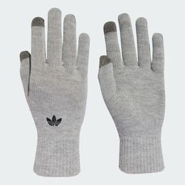 adidas originals Fingerhandschuhe 'Adicolor' Herren Gr&ouml;&szlig;e M graumeliert / schwarz